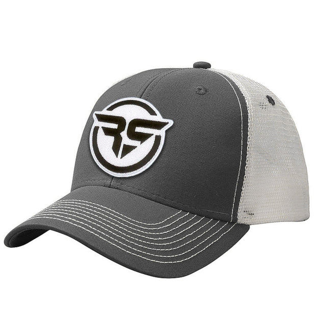 RS Dark Grey/White Mesh Trucker Hat – Rowdy Shred